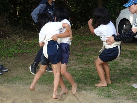 西之表市立国上小学校 相撲練習開始