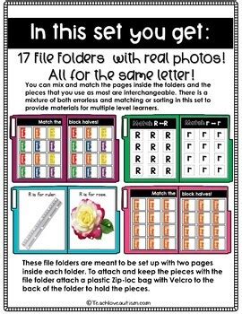 Alphabet File Folders Letter R Shop Teach Love Autism