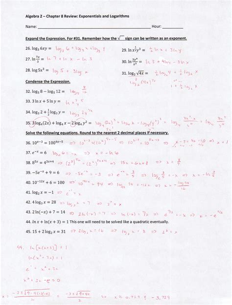 Algebra 2 PDFs Mr Deibel S Class