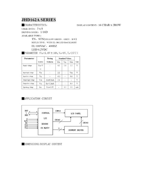 Jhd162a Pdf Jhd162a Description Jhd162a Datasheet Jhd162a View