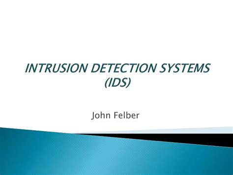 PPT INTRUSION DETECTION SYSTEMS IDS PowerPoint Presentation Free Download ID 635494