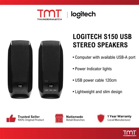 Logitech S150 USB STEREO SPEAKERS - Black | Lazada