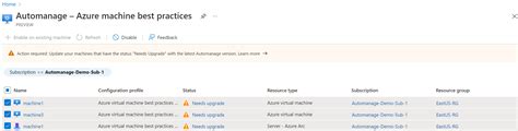 Upgrade Your Azure Automanage Machines To The Latest Automanage Version Microsoft Learn
