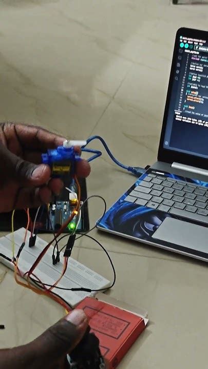 Servo Motor Control Using Joystick Youtubeshorts Diyprojects