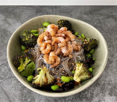 Low Fodmap Noodle And Prawn Bowl