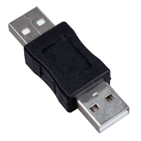 Black Usb A Male To Male Connector Adapter Compliant With Usb Standard New Ebay