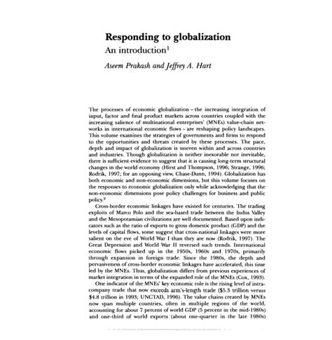Pdf Responding To Globalization An Introduction Pdf Responding To Globalization An Introduction