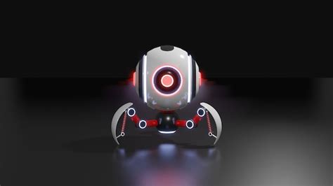 Premium Photo Spherical Robot 3d Modeling Provided With Artificial