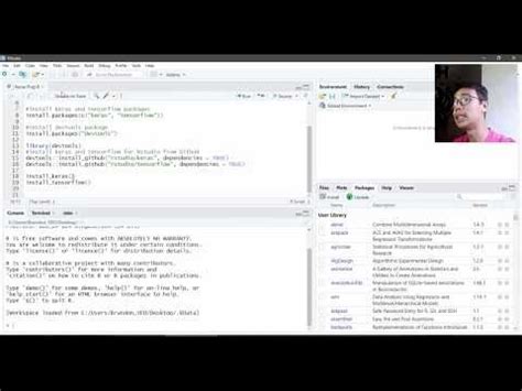 How To Get Keras And Tensorflow Running In Rstudio YouTube
