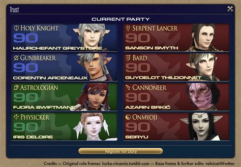 Made My Own Trust System Template R Ffxiv