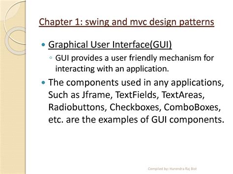 Solution Interface Components With Swing Presentation Studypool