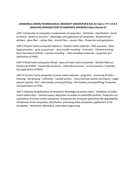 Cse Syllabus Gsgsxggdv Jawaharlal Nehru Technological University