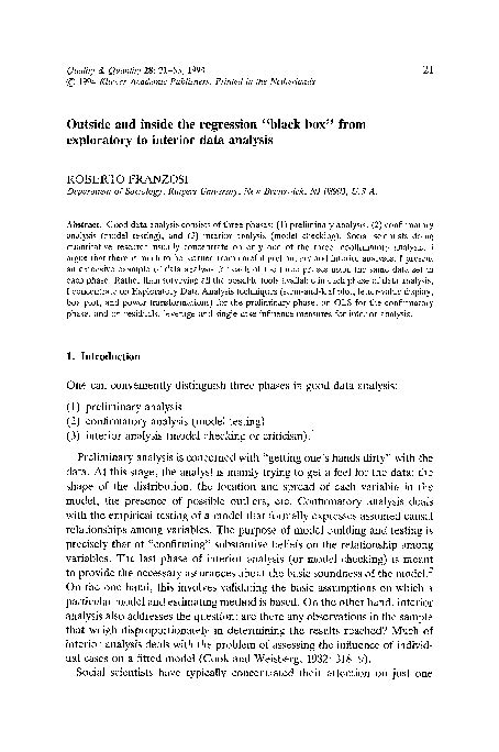 Pdf Outside And Inside The Regression Black Box From Exploratory To Interior Data Analysis