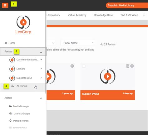 Delete A Portal In Vidizmo Vidizmo Knowledge Base