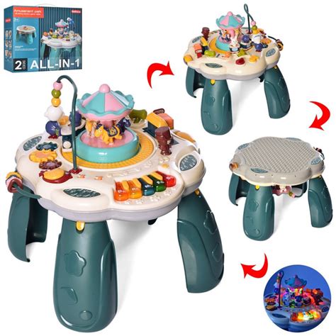 Дитячий розвиваючий стіл 2в1 поле для конструктора 96200a Безпечно Зручно Rozetka