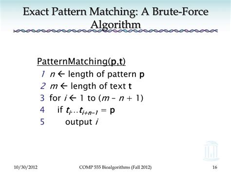 Ppt Lecture 16 Combinatorial Pattern Matching Powerpoint