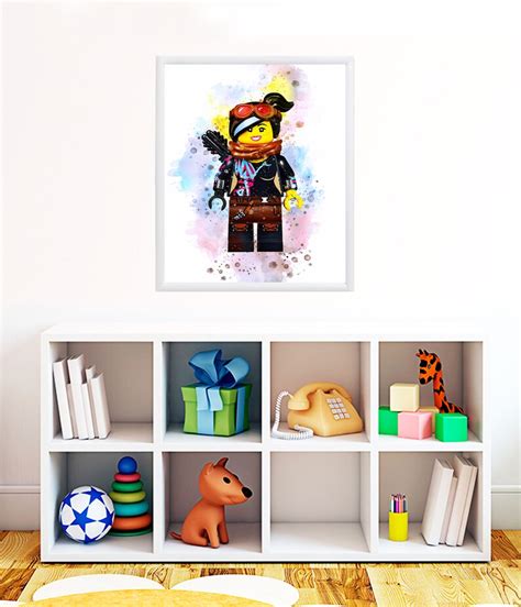 Lucy Printable Art The Lego Movie Lucy Watercolor Digital Etsy