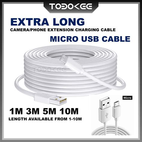 Micro Usb Extension Cable M M M M Fast Charging Sync Data Cable Android Phone Xiaomi