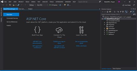 Creating A Web Api Project In Visual Studio 2019 Aspnet Core And Swagger