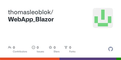 github thomasleoblok webapp blazor