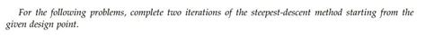 solved for the following problems complete two iterations
