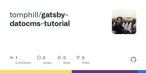 github tomphill gatsby datocms tutorial