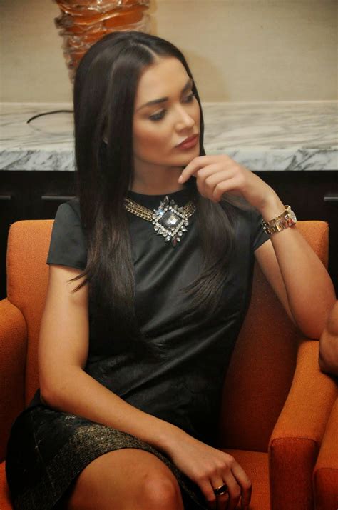 Indian Actress Hot Still Amy Jackson Hot Black Mini Skirt Dress Spicy