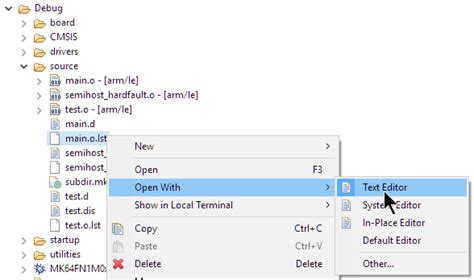 Creating Disassembly Listings With Gnu Tools And Eclipse Mcu On Eclipse