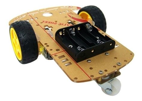 Kit Chassi 2 Wd Rodas Carro Smart Robótica Projeto Arduino Parcelamento sem juros
