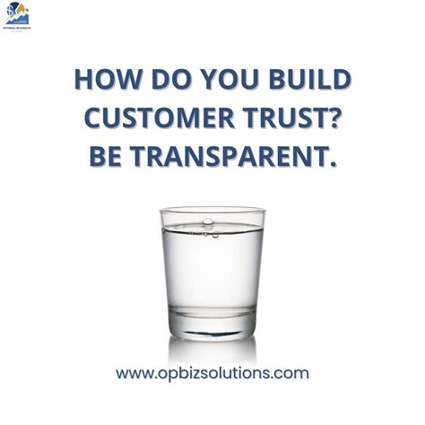 Customertrust Transparency Businessethics Customerrelations