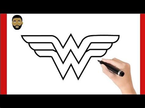 How To Draw Wonder Woman Logo
