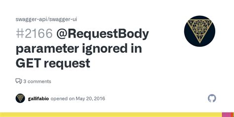 Requestbody Parameter Ignored In Get Request · Issue 2166 · Swagger Apiswagger Ui · Github