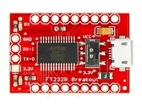 Купить Преобразователь Usb Uart Ftdi Ft232rl 3 3 В 5 В Microusb Sparkfun Bob 12731 цена