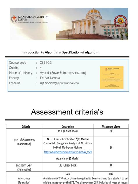 Introduction To Algorithms Specification Of Algorithm Complexity Pdf Algorithms