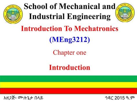 Mechatronics Ppt