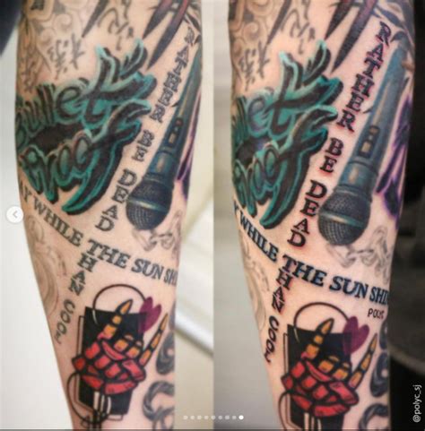 손에 있는 음표 문신