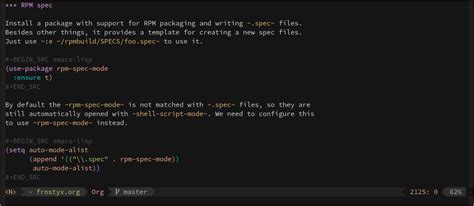 A Year With Emacs Frostyxcz