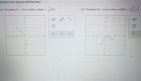 solved transform each graph as specified below ca the