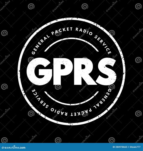 Gprs General Packet Radio Service Acronym Technology Concept Background Royalty Free Stock