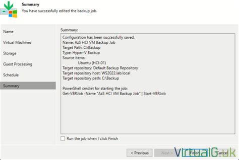 Azure Stack Hci Backup And Recovery With Veeam