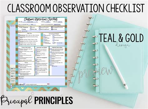 Classroom Observation Checklist Digital Resources Stephanie Mcconnell