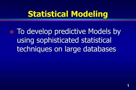PPT Statistical Modeling PowerPoint Presentation Free Download ID 4839138