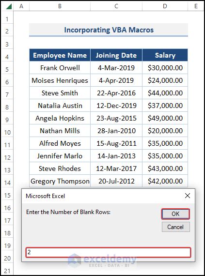 How To Insert Blank Rows After Every Nth Row In Excel 4 Methods