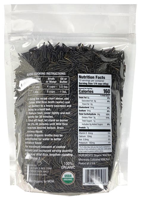 Minnesota Organic Wild Rice Canoe Wild Rice