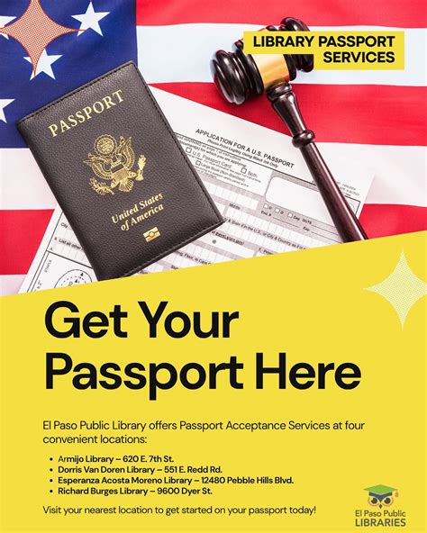 El Need A Passport Visit One Of Four Library Locations To Apply For