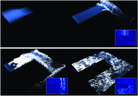 foam effects by fluid solid interaction using our method as the water
