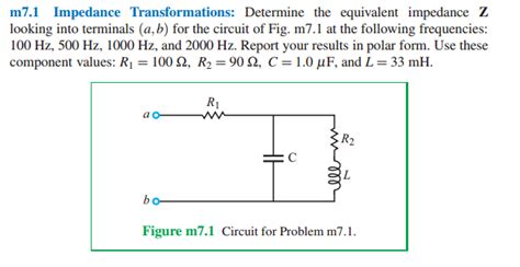 solved impedance transformations determine the equivalent