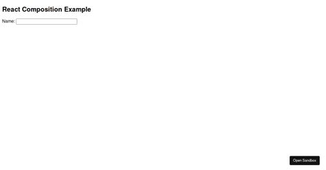 React Composition Codesandbox