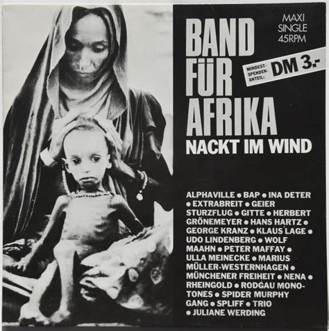 Band Fur Afrika Alphaville Bap Nena Nackt Im Wind 1985 Maxi Single — покупайте на