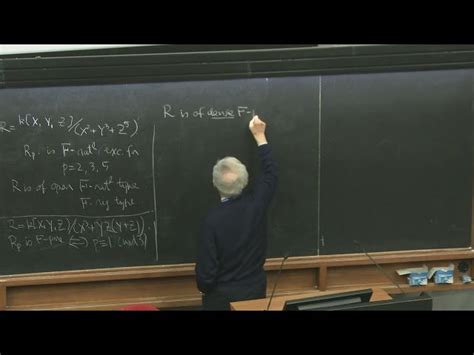 Free Video F Singularities Applications Of Characteristic P Methods